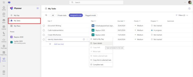 Microsoft Planner with premium features and Copilot - Solu Digital